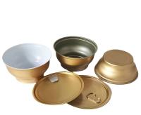 China Customizable Two-Piece Tin Can Bowl Bottom 65mm Diameter 80ml Capacity Food Grade Tinplate for sale