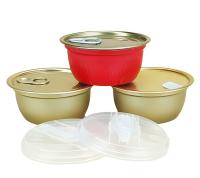 China 60ml Two Piece Tin Can 65mm Diameter 211 Caliber Food Grade Tinplate Container with Lid for sale