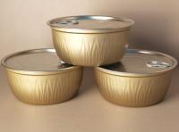 China Customizable Bowl Bottom Two Piece Iron Can 105mm Diameter 350ml Square Tinplate Food Packaging for sale