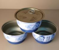 China Customizable Two-Piece Tin Can Bowl Bottom 99mm Diameter 401 Caliber 260ml Capacity for sale
