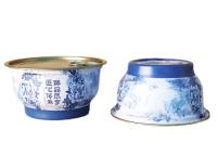 China Customizable Two-Piece Tin Can Bowl Bottom 99mm Diameter 401 Caliber 260ml Capacity for sale
