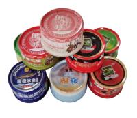 China 211 Round Tin Cans with 65.3mm Diameter and Adjustable 60ml 85ml 100ml Capacities for Food Packaging for sale