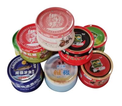 China 211 Round Tin Cans with 65.3mm Diameter and Adjustable 60ml 85ml 100ml Capacities for Food Packaging for sale