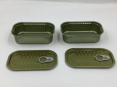 China Food Grade Rectangular Tin Containers 154×87×23mm with 250ml Capacity | Corrosion-Resistant Steel Packaging for sale