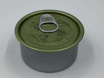 China 65mm x 34mm Personalizable Round Tin Containers 80ml Capacity Food-Grade Packaging for sale
