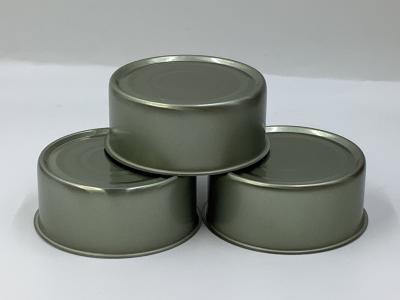 China 65mm × 40mm Round Tin Can with 110ml Capacity - Food-Grade Tinplate Packaging for Snacks & Pet Treats for sale