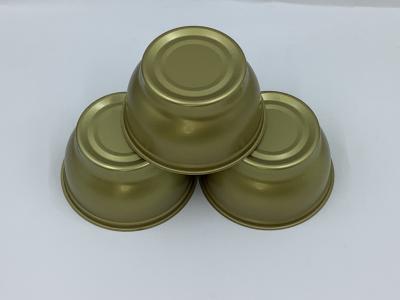 China Customizable 83mm Two-Piece Tin Can Bowl Bottom 307# 100ml Capacity Food-Grade Tinplate for sale