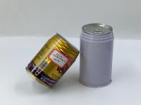 China 245ml Moisture Proof Food Grade Tin Beverage Can 65mm x 91mm with SGS Certification and Customizable Options for sale