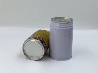 China 250ml Custom Tin Cans 65mm x 91mm Food Grade Tinplate Beverage Containers SGS Tested for sale