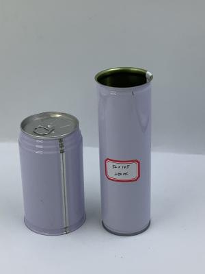 China 280ml Round Custom Printed Tin Can 52x145mm Food Grade Eco Friendly for Carbonated Drinks for sale