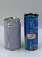 China Custom 250ml Beverage Cans 52mm x 133mm Food-Grade Tinplate SGS-Tested Round Shape for sale