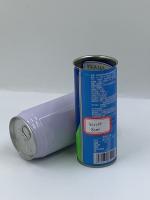 China Custom 250ml Beverage Cans 52mm x 133mm Food-Grade Tinplate SGS-Tested Round Shape for sale