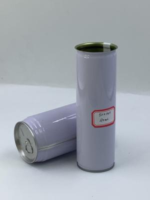 China Custom 270ml Tin Beverage Can 52mm x 140mm Food Grade SGS Certified Round for sale