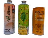 China 1L 81x246mm Three Piece Tin Can Airtight Seal Food Tin Packing for Premium Drinks and Artistic Print for sale