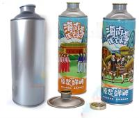 China Customizable 1L 81x246mm 3 Piece Tin Can for Craft Beer and Artisanal Beverages for sale