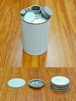 China 80mm Diameter 500ml Screw Top Tin Can with 24mm Opening for Sealants and Adhesives for sale