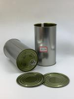China 99mm Food Tin Can Three Piece Structure D99xH180mm 401 Caliber Customizable Capacity for Food Packaging for sale