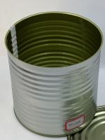 China 153mm Three Piece Food Tin Can D153×H180mm 603# Caliber with Customizable Branding for Freshness Preservation for sale
