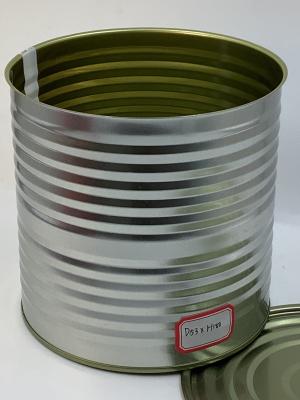 China 153mm Three Piece Food Tin Can D153×H180mm 603# Caliber with Customizable Branding for Freshness Preservation for sale