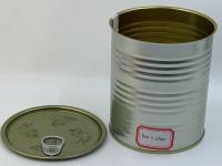 China 110mm Food Tin Can D110xH130mm Three Piece Airtight Seal Customizable for sale