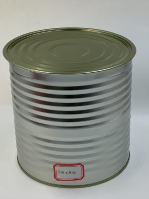 China 153mm Diameter 3000ml Three Piece Food Tin Can D153H173mm 603# Caliber Impact Resistance for sale
