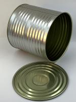 China 153mm Diameter 3000ml Three Piece Food Tin Can D153H173mm 603# Caliber Impact Resistance for sale