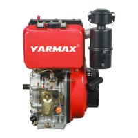 China 11.8HP 8.1kW Air Cooled Diesel Engine Single Cylinder 4 Stroke 195F YARMAX Diesel Engine for sale