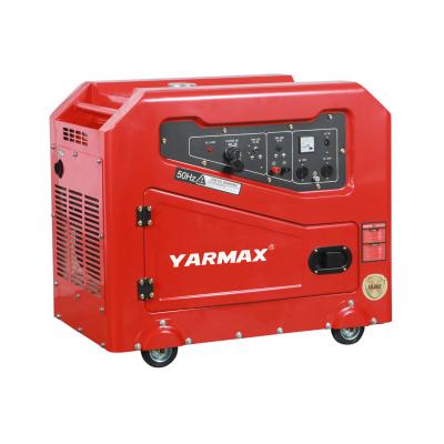 China 6KW 6.5kWDiesel Generator YM8700T Silent Generator for sale