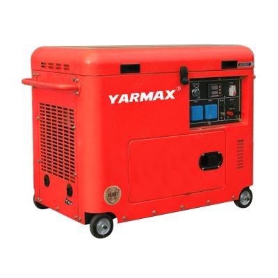 China 230V 11.3A DC 12V 8.3A 3kW 2.5kW Silent Type Diesel Generator YM3700T for sale