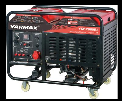 China 8.8KW 9.8KW Open Portable Diesel Generator YM12000E YM2V80 Water Cooled for sale