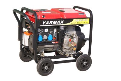 China 2KW Diesel Portable Welding Generator Air Cooled YM6700  9.1A  50-180A 25-30V for sale