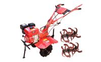 China 4.0KW Agriculture Tiller Machine 170F Red Direct Gear Transmission Gasoline for sale
