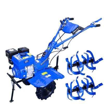 China 5.5HP Agricultur Tiller Machine 65KG Blue Wet Friction Plate Gasoline for sale