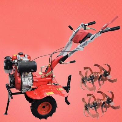 China 173F 80KG 6HP Diesel Agriculture Tiller Machine For Manufacturing Alant for sale