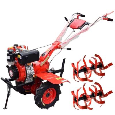 China 4.05 KW Agriculture Tiller Machine 115KG Red Stepless Diesel for sale