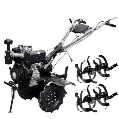 China 6.5KW Agriculture Power Tiller Machine 350mm Hand Start Diesel for sale
