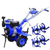 China Electric Start 6.5KW Cultivator Tiller Machine 186F Diesel Power Weeder for sale
