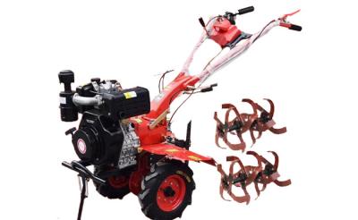 China Wet Friction Plate 188F Ground Tiller Machine 7.2KW Small Cultivator Machine for sale