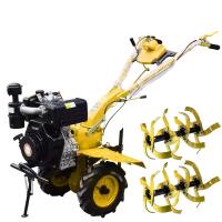 China 188F Wet Friction Plate Tiller Ploughing Machine Diesel 7.2KW Stepless for sale