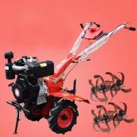 China 3600rpm Mini Power Tiller 188F 9.6HP Agriculture Tiller Machine Wet Friction Plate for sale