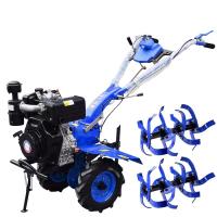 China 7.2 KW Agriculture Power Tiller 130KG Wet Friction Plate Diesel for sale
