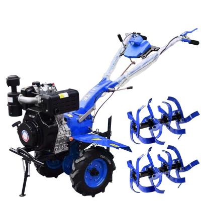 China 7.2 KW Agriculture Power Tiller 130KG Wet Friction Plate Diesel for sale