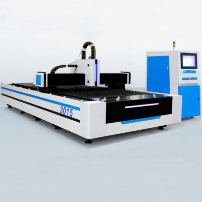 China Sheet Metal CNC Fiber Laser Cutting Machine 3kw Double Table 3015 for sale