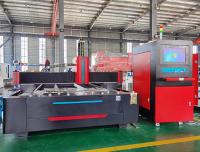 China Aluminum CNC Fiber Laser Cutting Machine 10mm Metal Shape IPG Raycus for sale