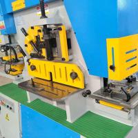 China 600 KN Hydraulic Ironworker Machine 16mm Thickness Hole Diameters 25mm for sale