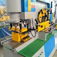 China 600 KN Hydraulic Ironworker Machine 16mm Thickness Hole Diameters 25mm for sale