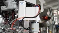 China 400mm Arm Plastic Shredding Machines Servo Motor Scara Robot 4 Axis for sale