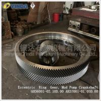 China Eccentric Ring Gear Mud Pump Crankshaft AH36001-02.10D.00 High Rigidity for sale