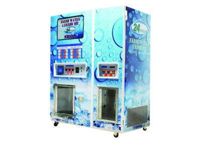 China Carbon Steel Waterproof Water Vending Machine 2 Independent Vending Zone 140KG 800GPD for sale