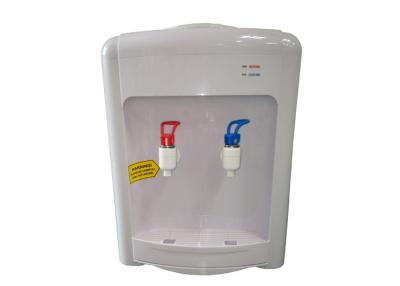 China Electric Cooling Bottled Water Dispenser 36TD Desktop 2 Taps Hot Cold 568W for sale